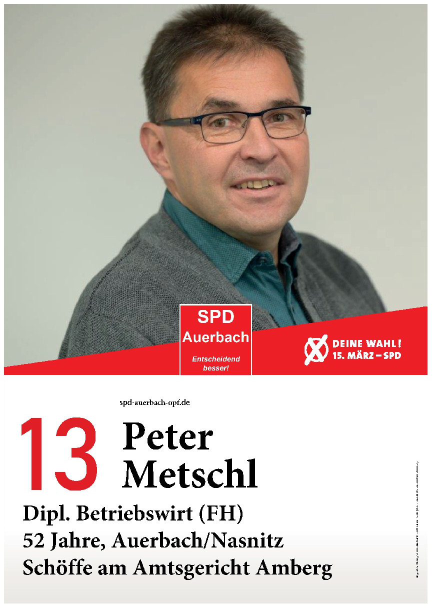 Kandidaten Stadtrat 2020 - SPD Auerbach i.d.OPf