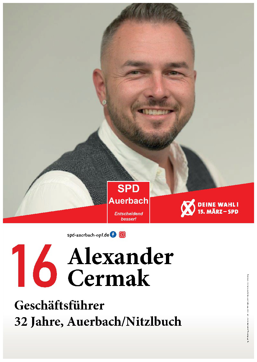 Kandidaten Stadtrat 2020 - SPD Auerbach i.d.OPf