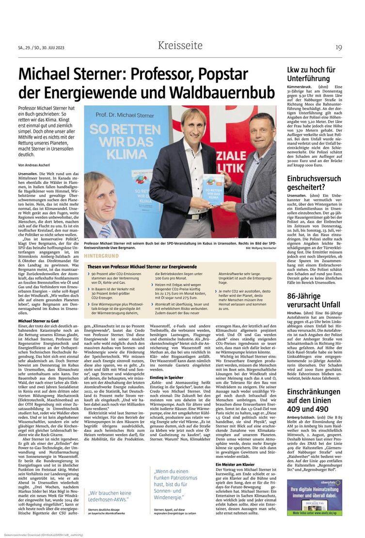 Michael Sterner - Energiewende - SPD Auerbach i.d.OPf